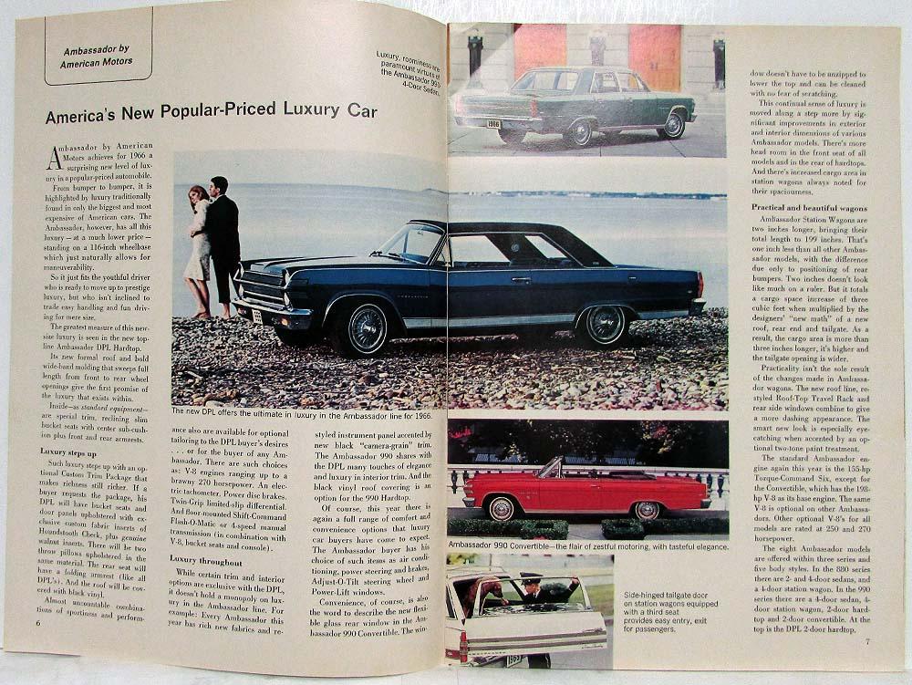 1965 Americana The American Motors Magazine featuring New AMC Look for 66