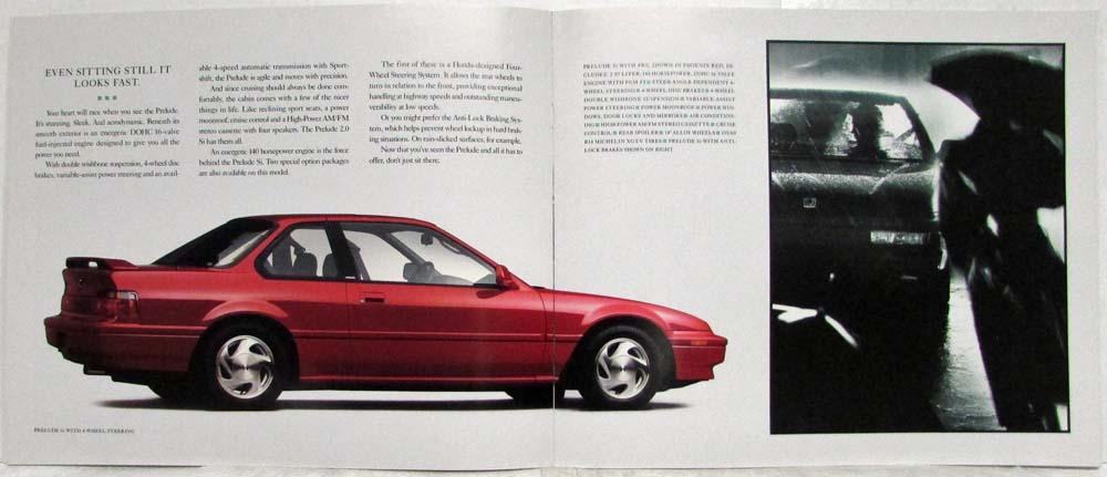 1991 Honda Full Line Sales Brochure - Accord Civic CRX Prelude