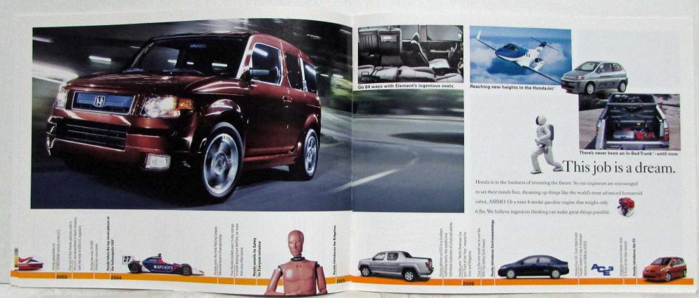 2007 Honda Full Line Sales Brochure - S2000 Accord Pilot Element ...