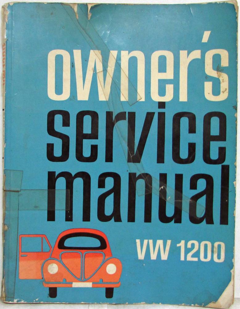 1965 Volkswagen VW 1200 Owners Service Repair Manual