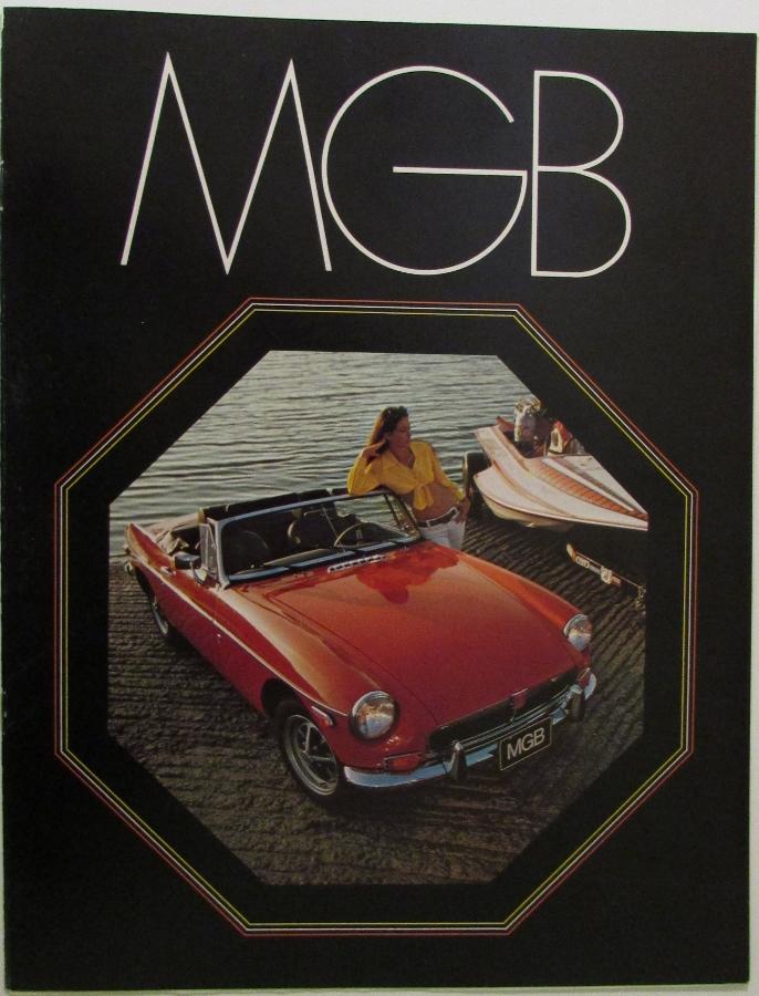 1973 MG MBG NOS Color Sales Brochure with Price Comparison Sheet