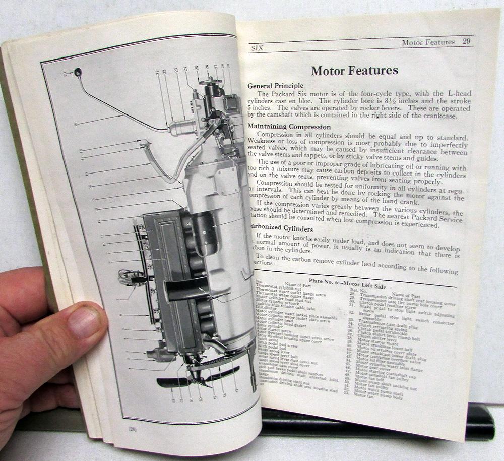 1927 Packard Six 426-433 Owners Information Manual
