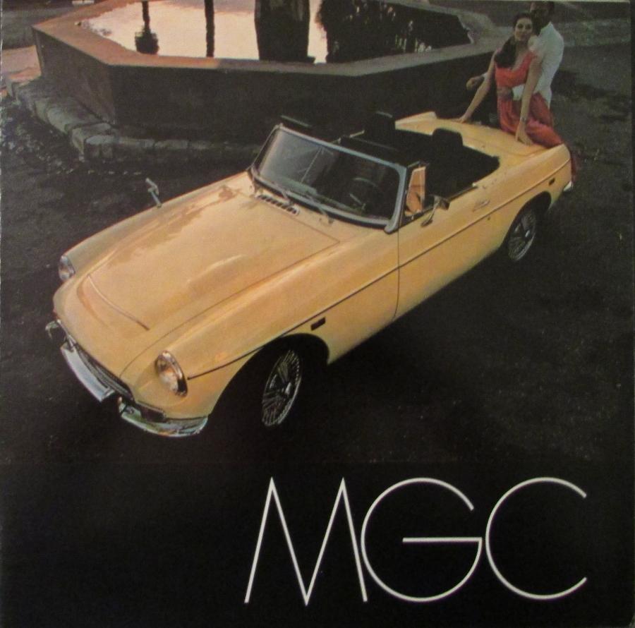 1969 MG MGC NOS Color Sales Brochure