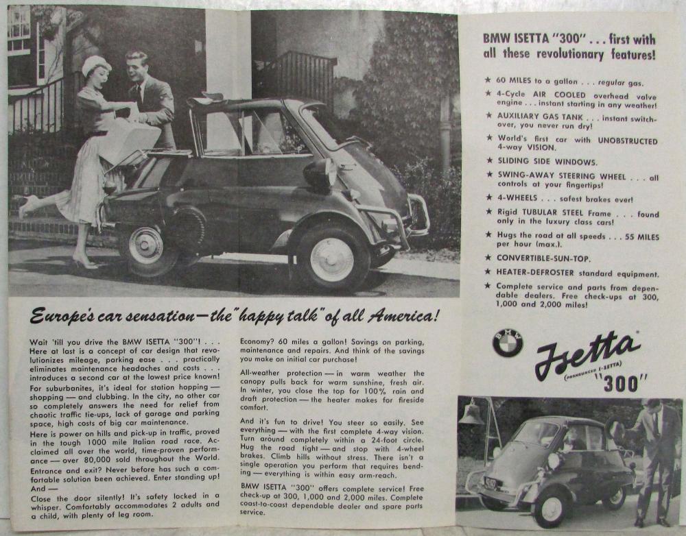 1955 BMW Isetta 300 Sales Folder