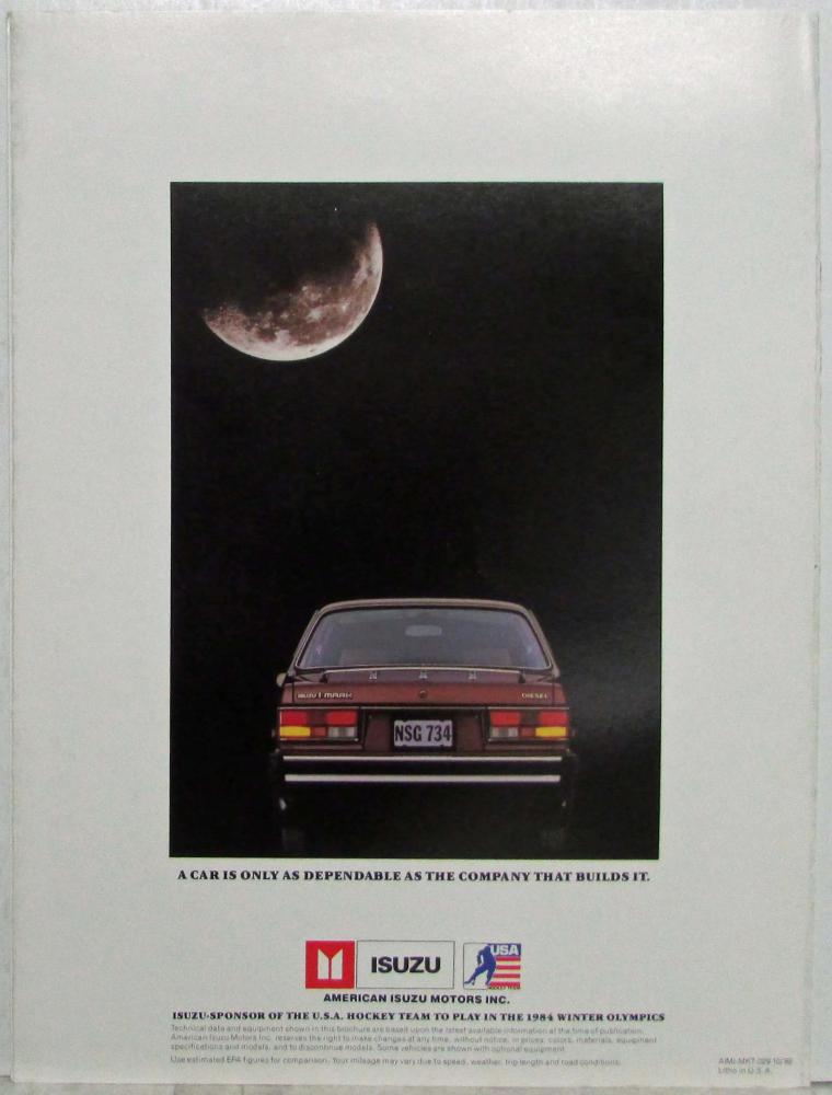 1983 Isuzu Performance Redefined Tri-Fold Sales Brochure