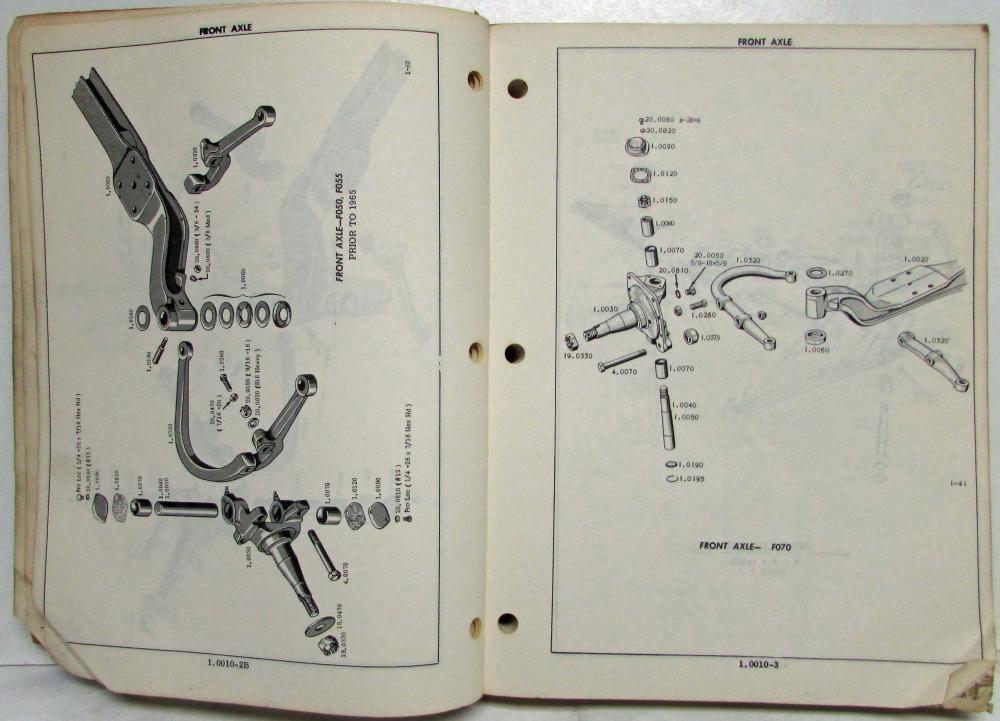 1955 and After GMC Parts Illustration Book