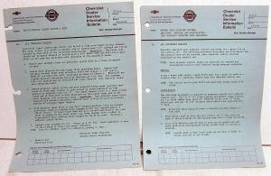 1967 Chevrolet Dealer Technical Service Bulletins Set Corvette Camaro ...