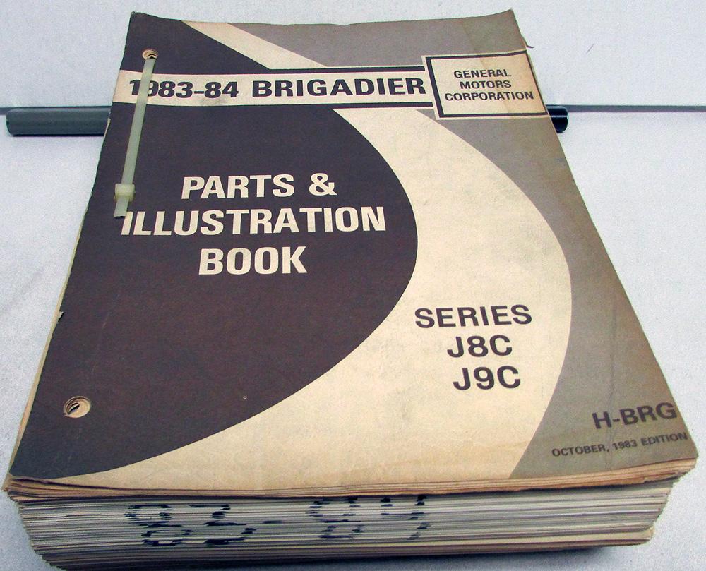 1983-1984 GMC Brigadier Truck Parts/Illustration Book Series J8C J9C