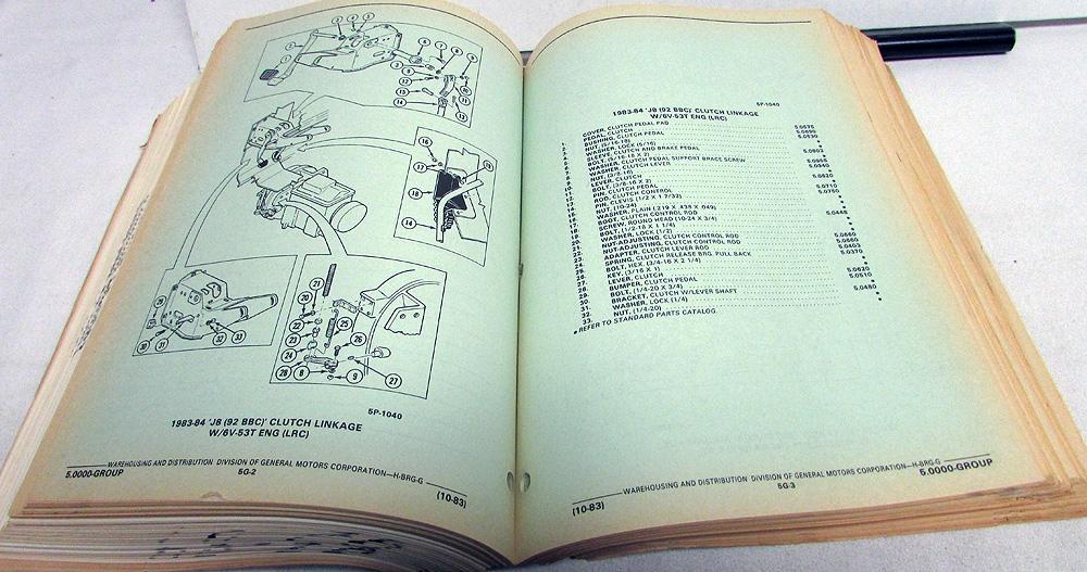 1983-1984 GMC Brigadier Truck Parts/Illustration Book Series J8C J9C