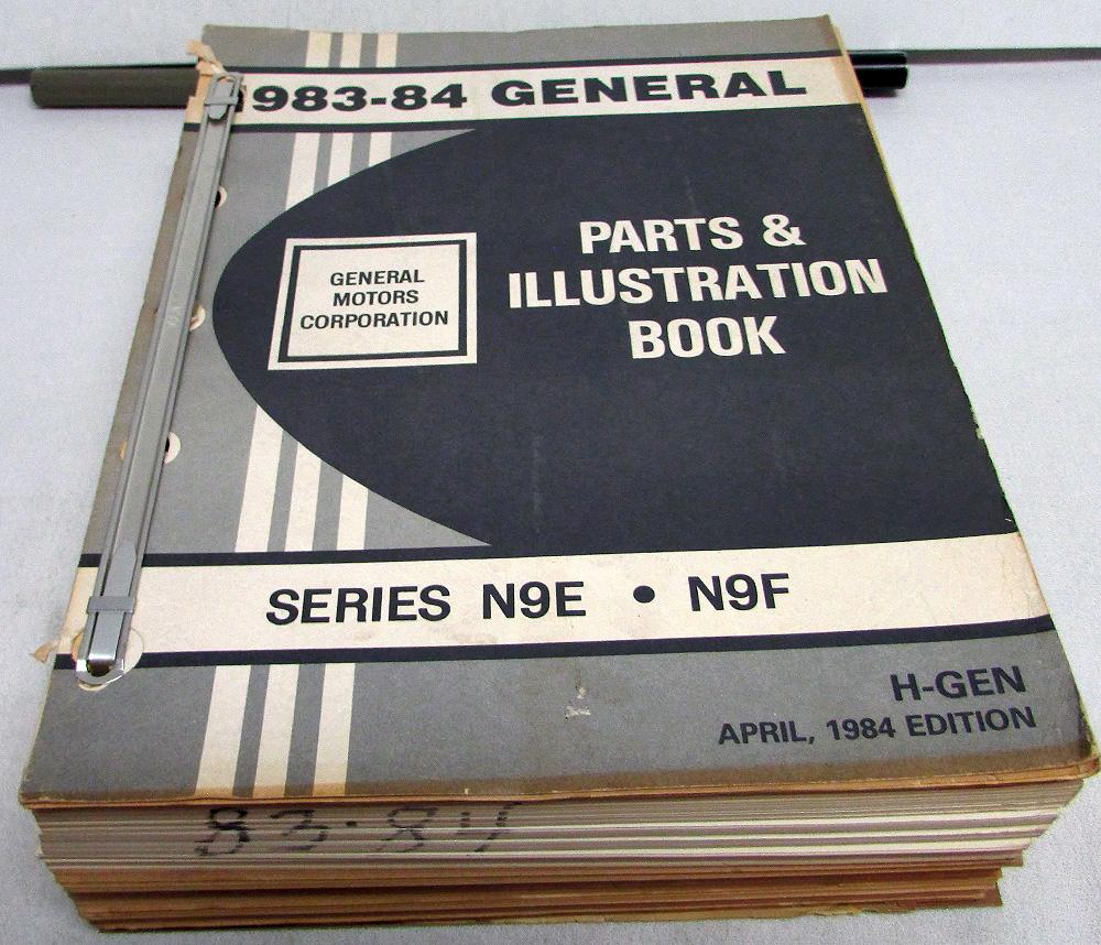 1983-1984 GMC General Parts and Illustration Book Heavy Duty Series N9E N9F