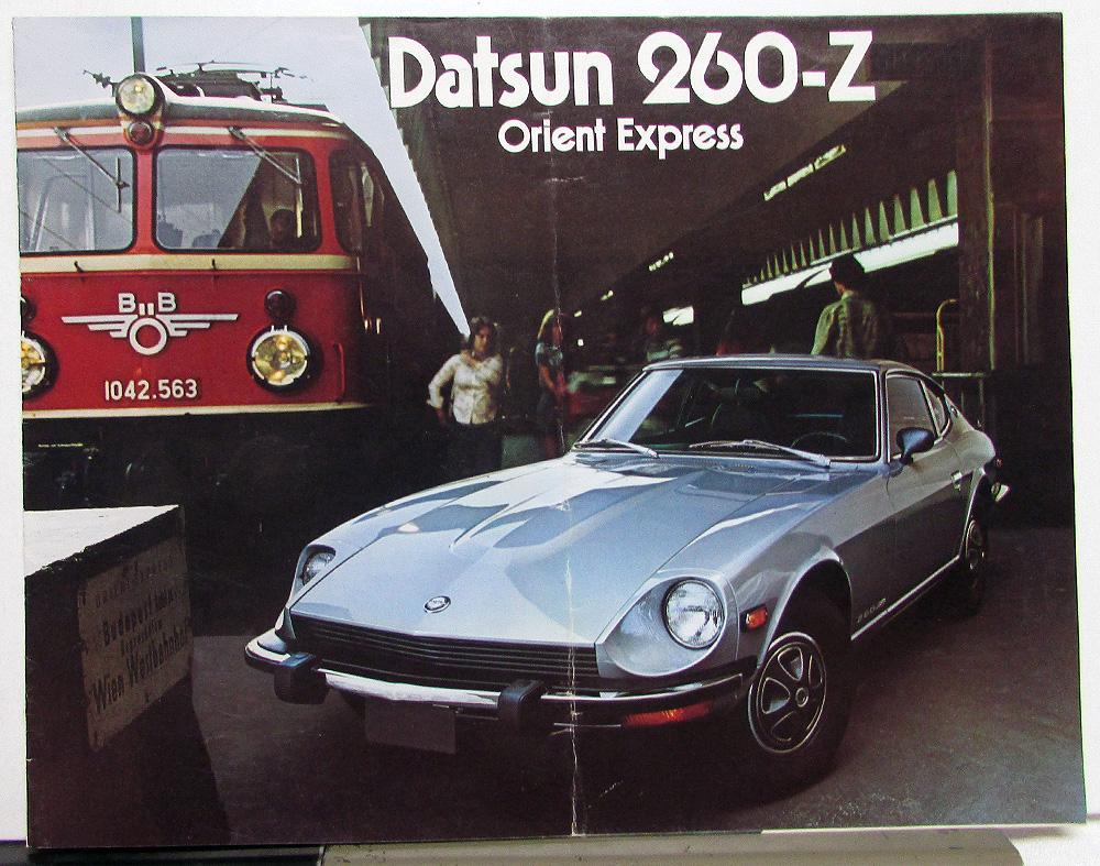 1974 Datsun 260-Z Dealer Sales Brochure Features Specifications Original