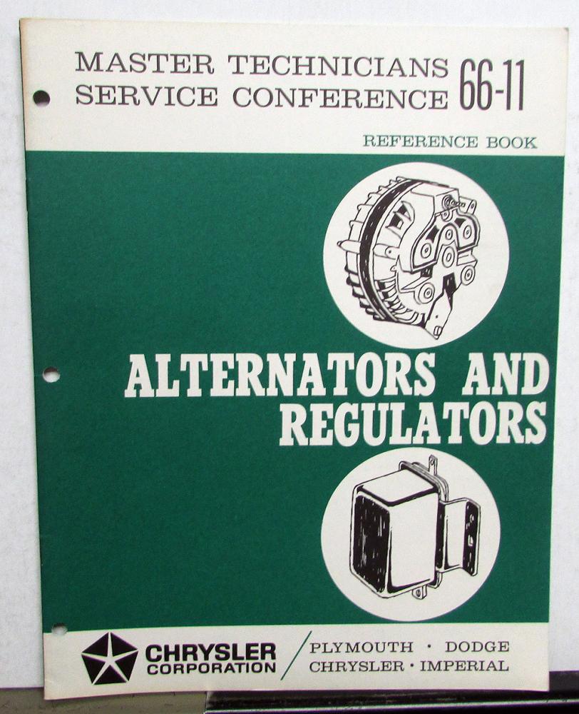 1966 Chrysler Plymouth Dodge Master Tech Service Reference Book ...