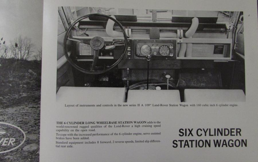 1966 Land Rover Six Cylinder Station Wagon Sales Brochure Original