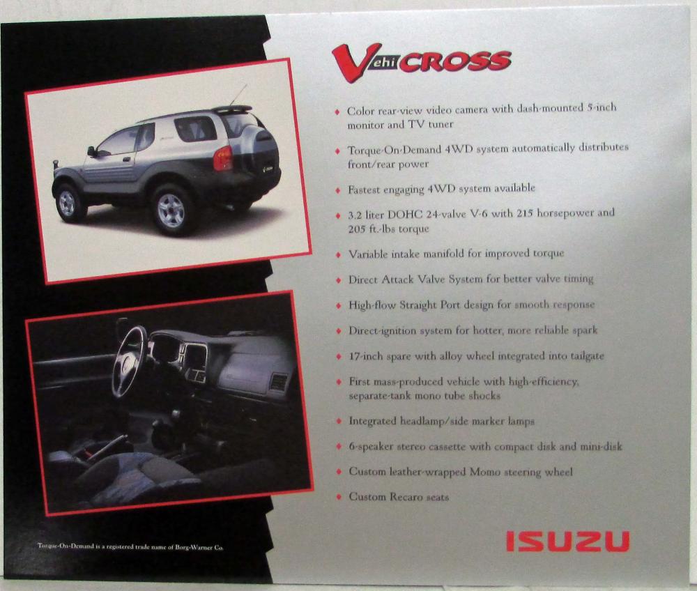 1997 Isuzu Media Information Press Kit