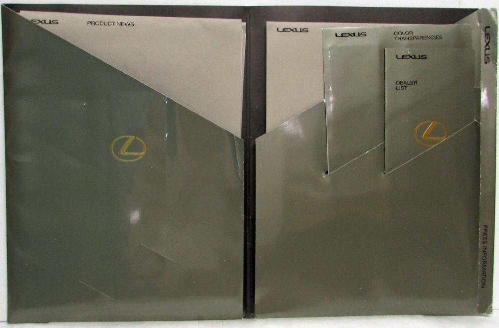 1989-1990 Lexus Media Information Press Kit - LS 400 ES 250