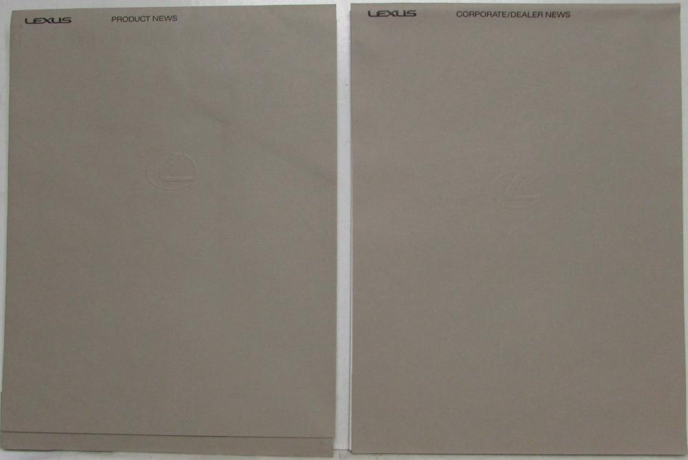 1989-1990 Lexus Media Information Press Kit - LS 400 ES 250
