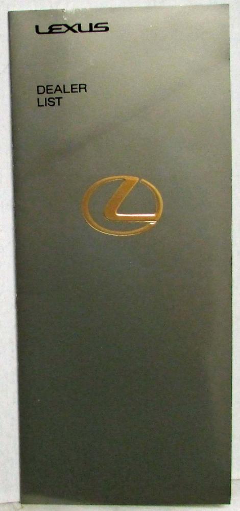 1989-1990 Lexus Media Information Press Kit - LS 400 ES 250
