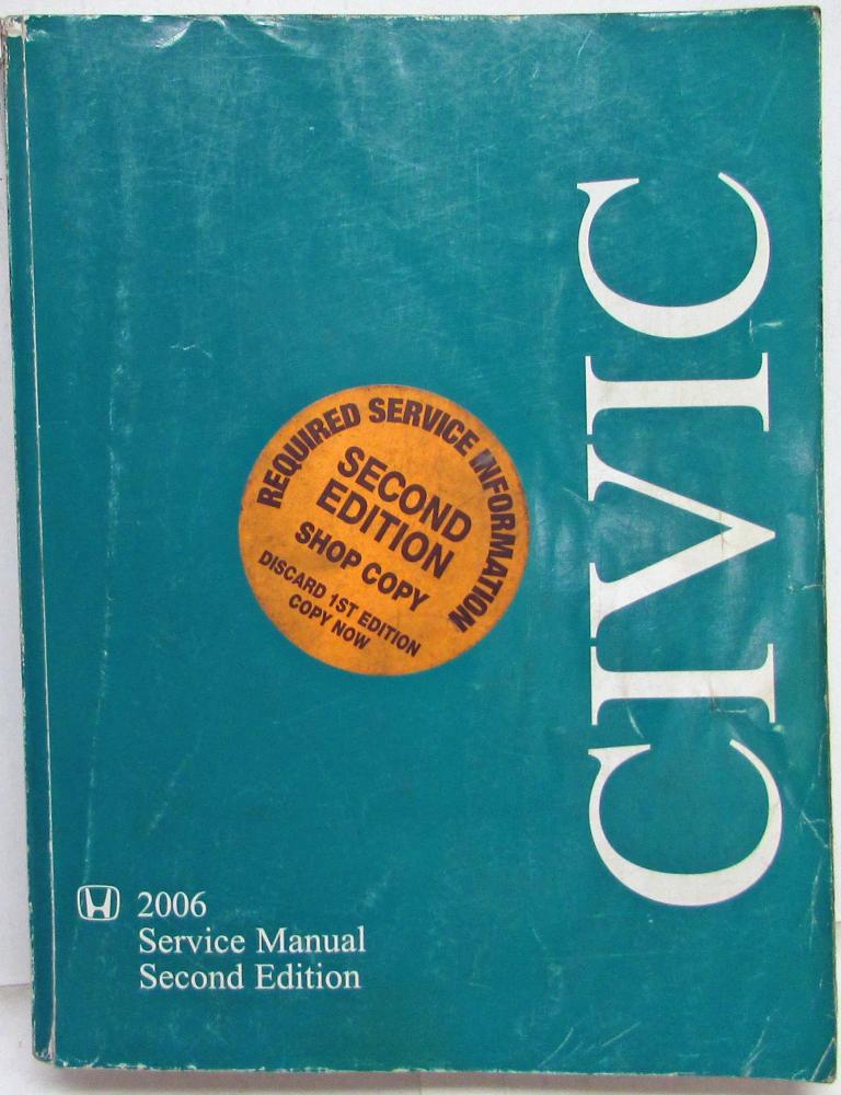 2006 Honda Civic Service Shop Repair Manual