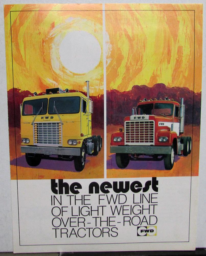 1971 FWD Trucks Dealer CA-64 & CO-64 Series Sales Brochure Folder
