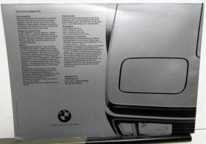 1978 BMW M1 Sales Folder Brochure