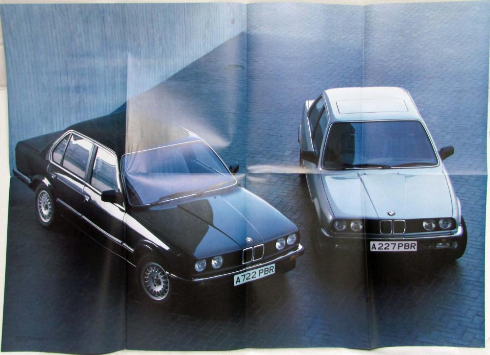 1983 BMW 316 318i 320i 323i Sales Folder Poster
