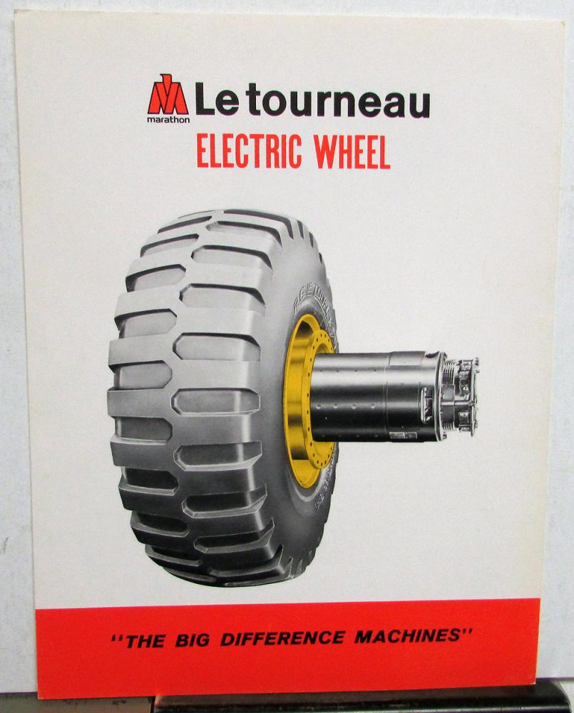 1970s Marathon Le Tourneau Electric Wheel Sales Sheet Heavy Equipment ...