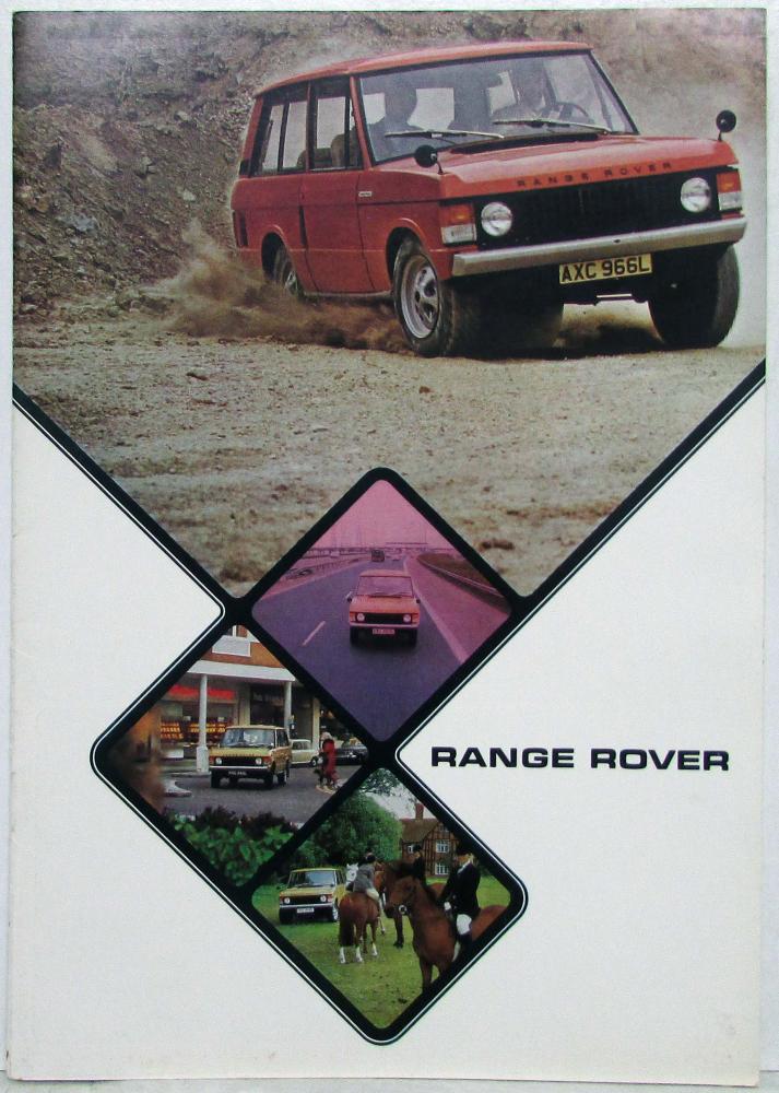 1973 Land Rover Range Rover Sales Brochure