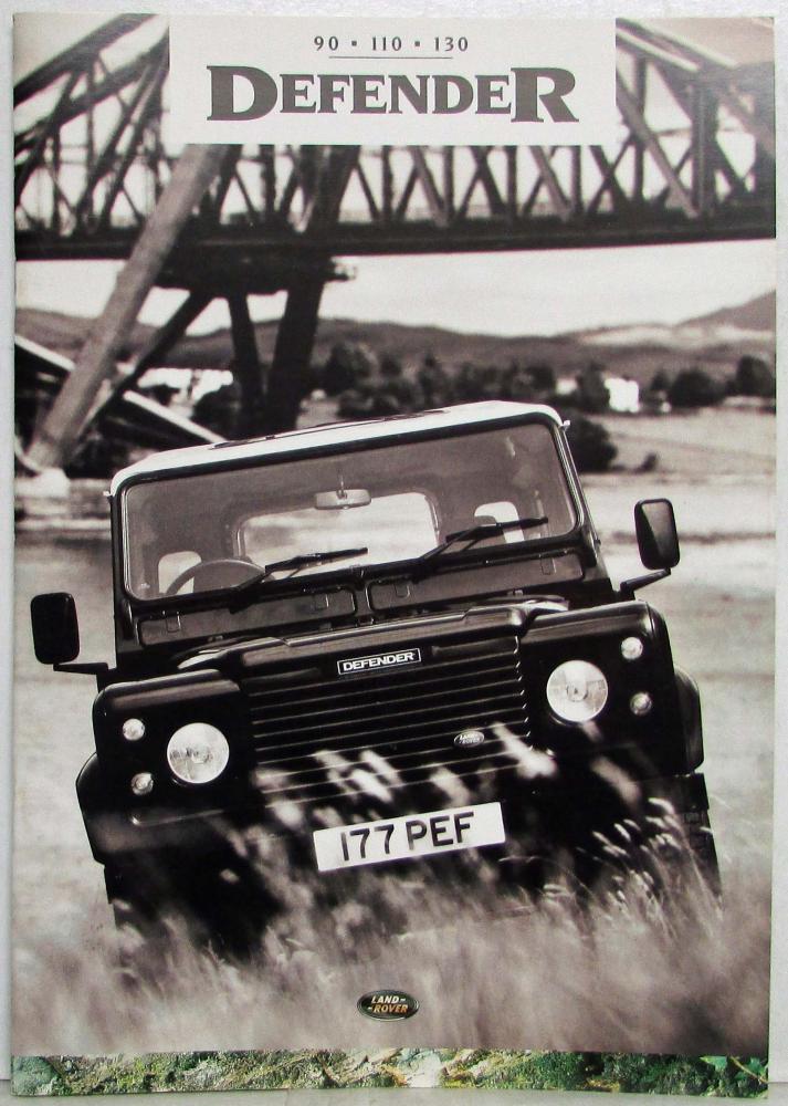 1995 Land Rover Defender 90 110 130 Sales Brochure