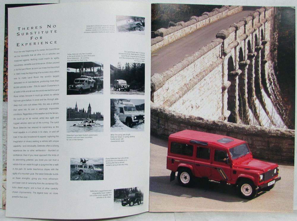 1995 Land Rover Defender 90 110 130 Sales Brochure