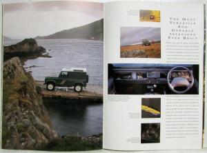 1995 Land Rover Defender 90 110 130 Sales Brochure