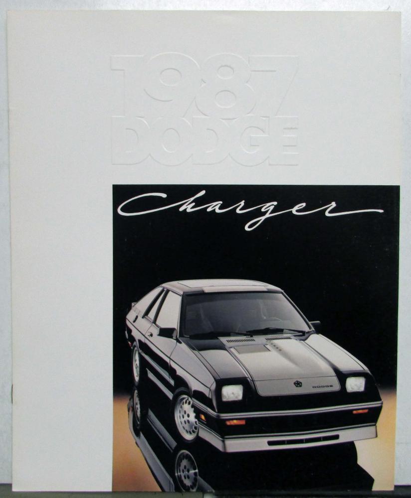 1987 Dodge Shelby Charger Two Tone Color Options Features Sales Brochure