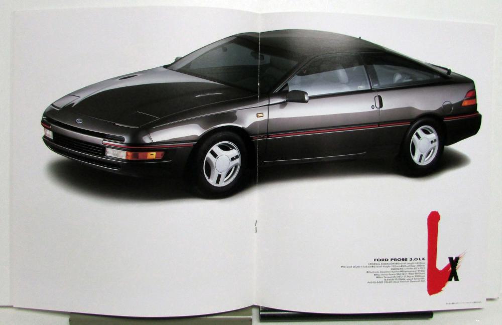 1990 Ford Probe Autorama Specifications XL Sales Brochure JAPANESE