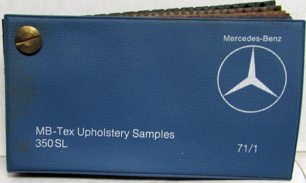 1971 Mercedes-Benz 350SL MB-Tex Upholstery Sample Wheel Swatches