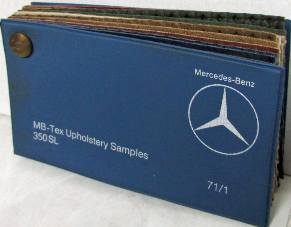 1971 Mercedes-Benz 350SL MB-Tex Upholstery Sample Wheel Swatches