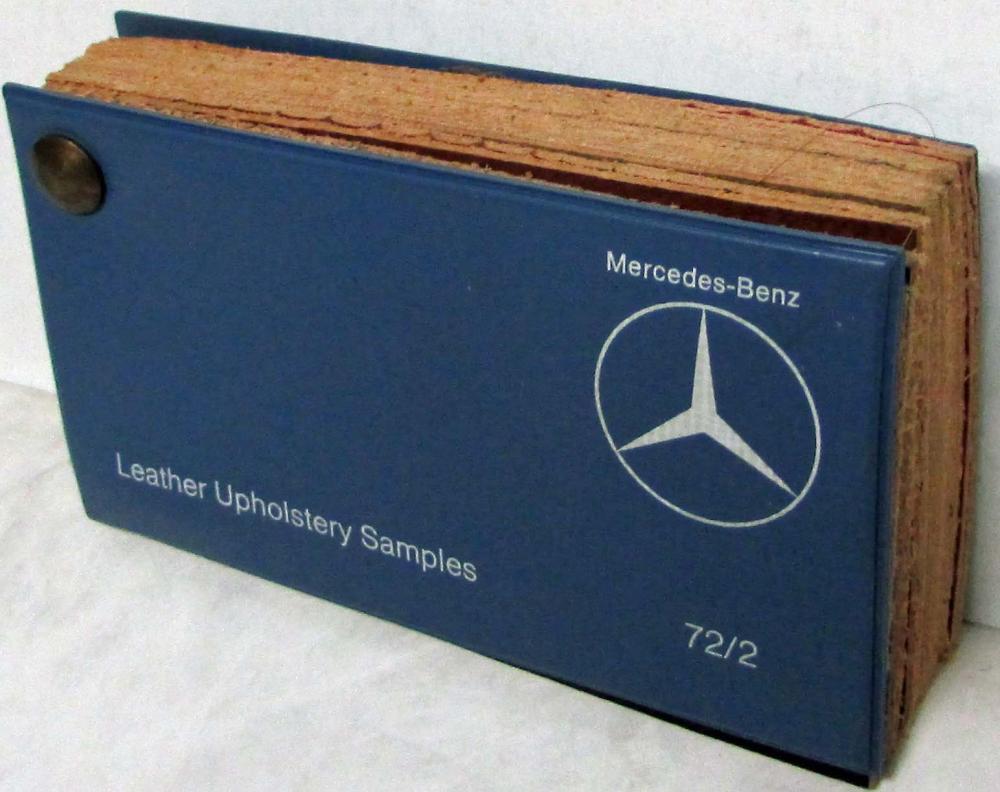 1972 Mercedes-Benz Leather Upholstery Sample Wheel Swatches