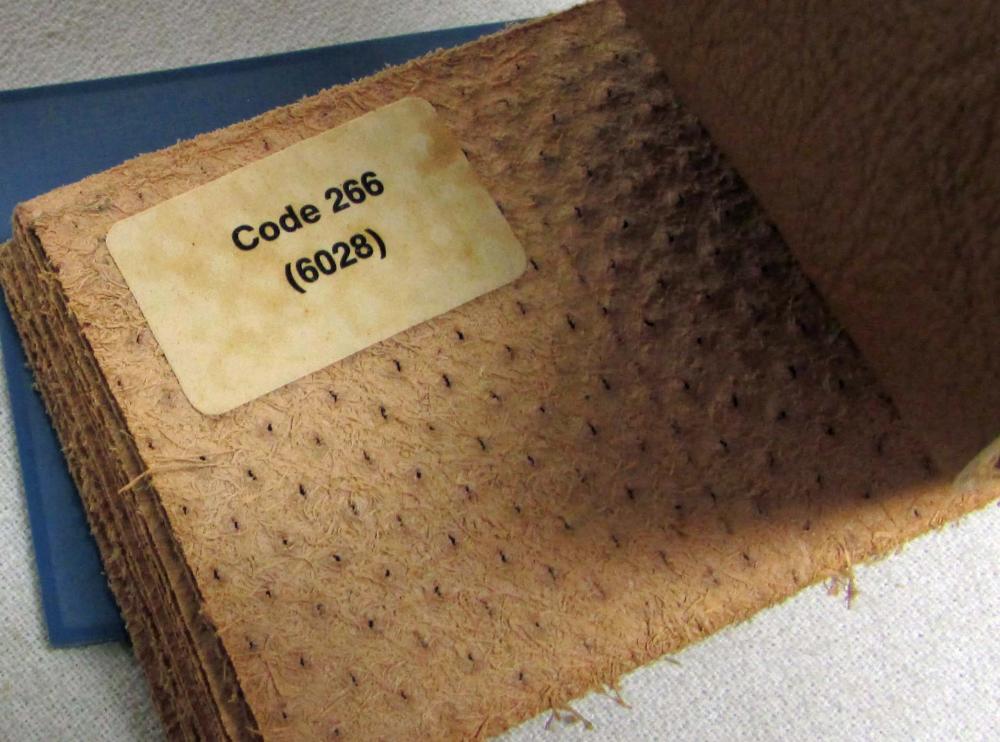 1972 Mercedes-Benz Leather Upholstery Sample Wheel Swatches