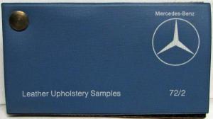 1972 Mercedes-Benz Leather Upholstery Sample Wheel Swatches