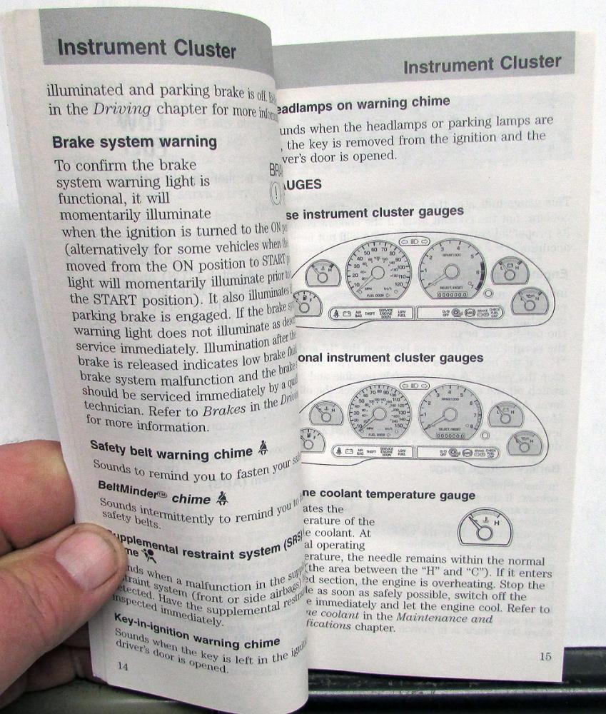 2002 Ford Mustang Owners Manual Care & Operation Instructions Booklet ...