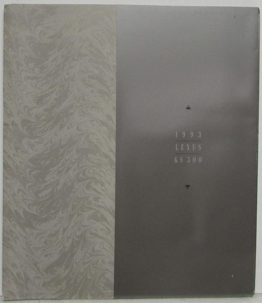 1993 Lexus GS300 Prestige Sales Brochure
