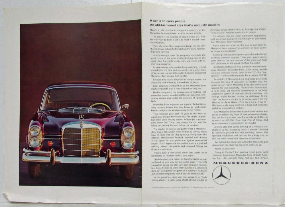 1964 Mercedes-Benz Ad Slick