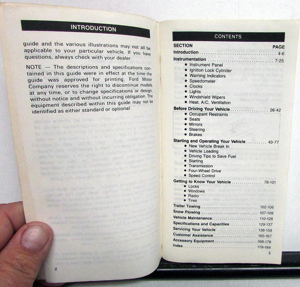 1983 Ford Bronco Owners Manual Care & Operation Instructions Original
