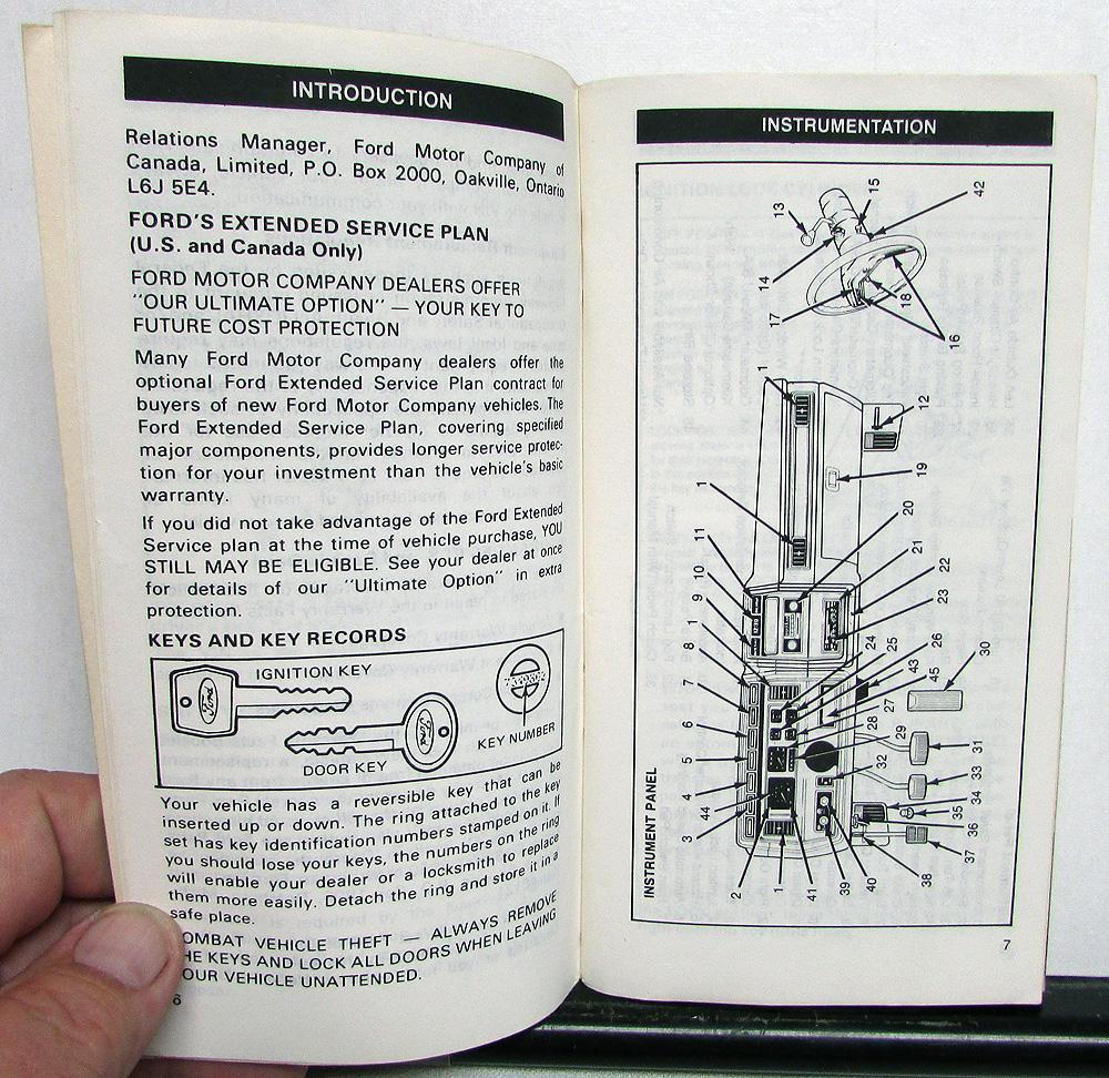 1983 Ford Bronco Owners Manual Care & Operation Instructions Original