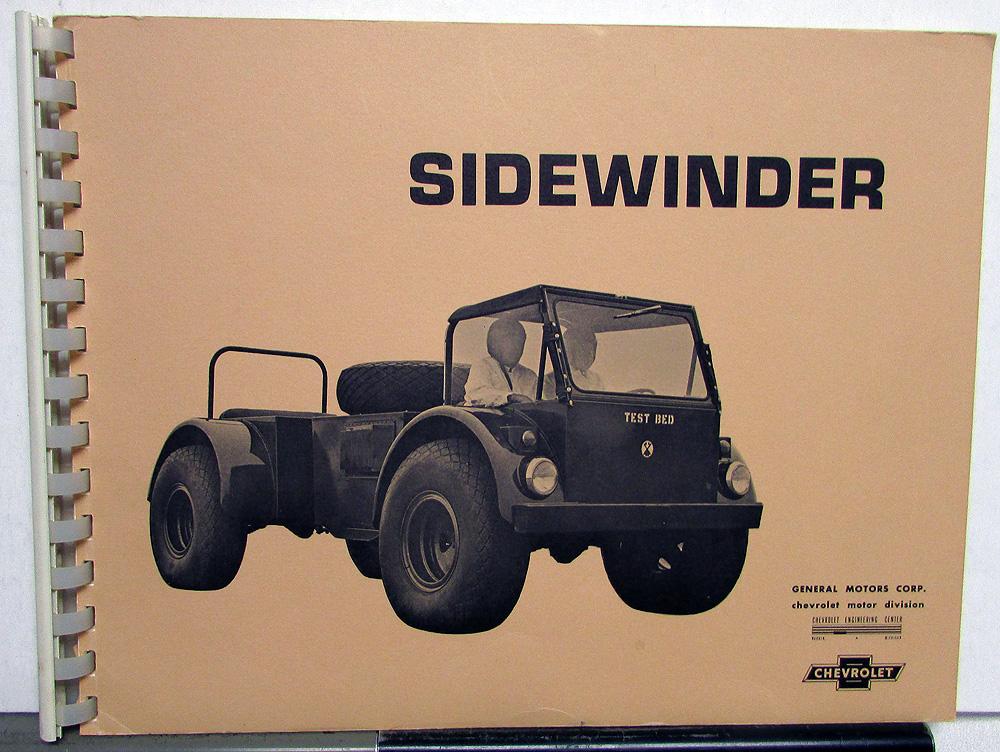 1964 Chevrolet Concept Sidewinder Military Vehicle Brochure Amphibious ...