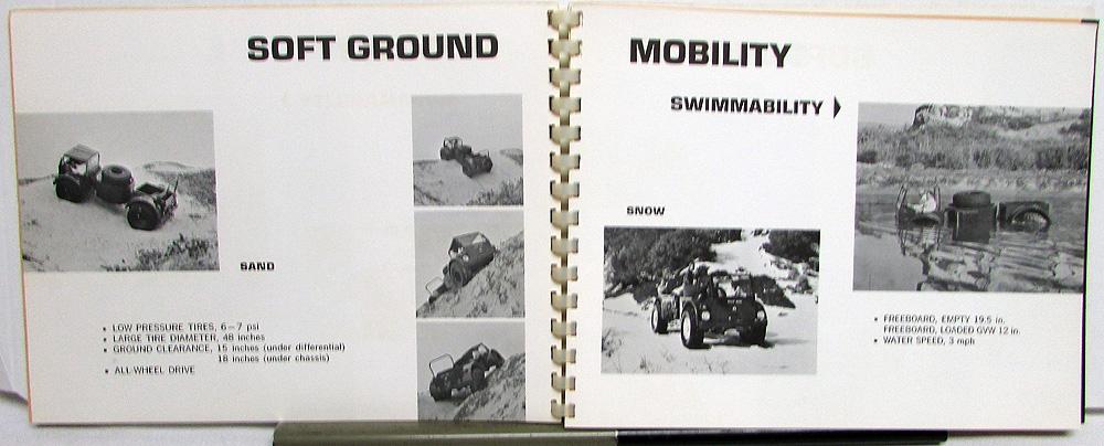 1964 Chevrolet Concept Sidewinder Military Vehicle Brochure Amphibious ...