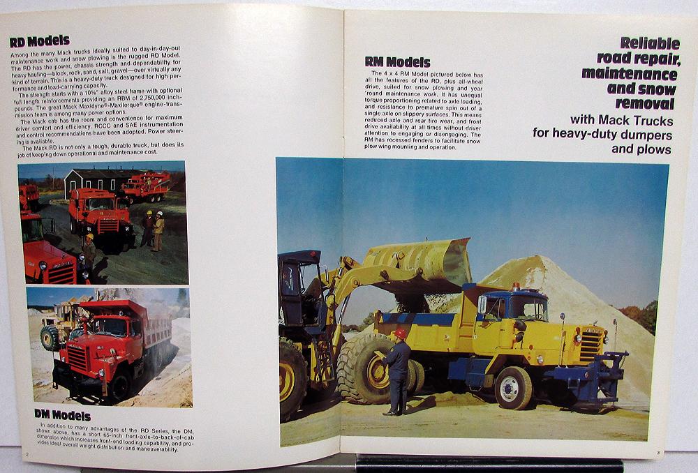 1976 Mack Tough Trucks Brochure For States & Municipalities ...