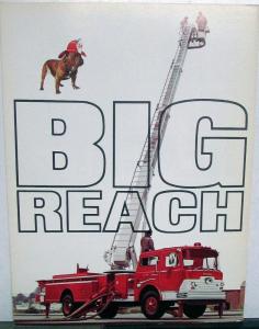 1968 Mack Truck Big Reach Fire Truck CF Model Aerialscope Sales Brochure