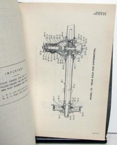1933 1934 Studebaker Commander & President Eight Parts Catalog Book 73 ...