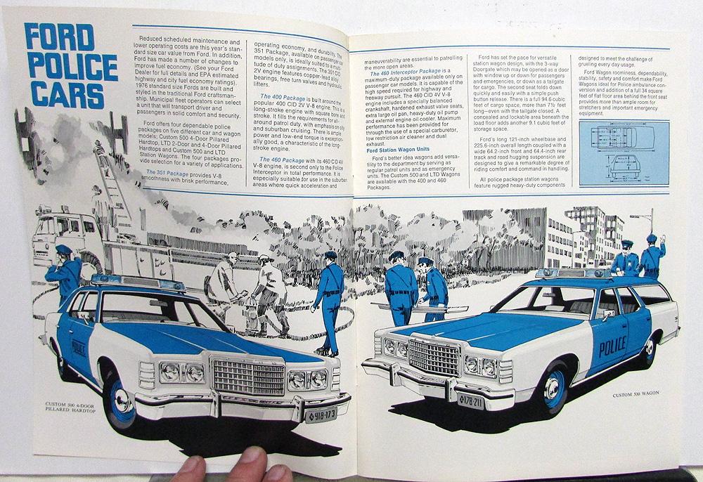 1976 Ford Dealer Police Cars & Emergency Vehicles Sales Brochure ...