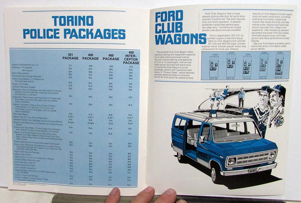 1976 Ford Dealer Police Cars & Emergency Vehicles Sales Brochure ...