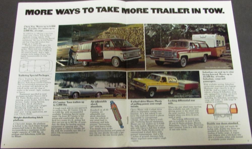 1977 Chevy RV Camper Motor Home Van Pickup Blazer Suburban Truck Sales ...
